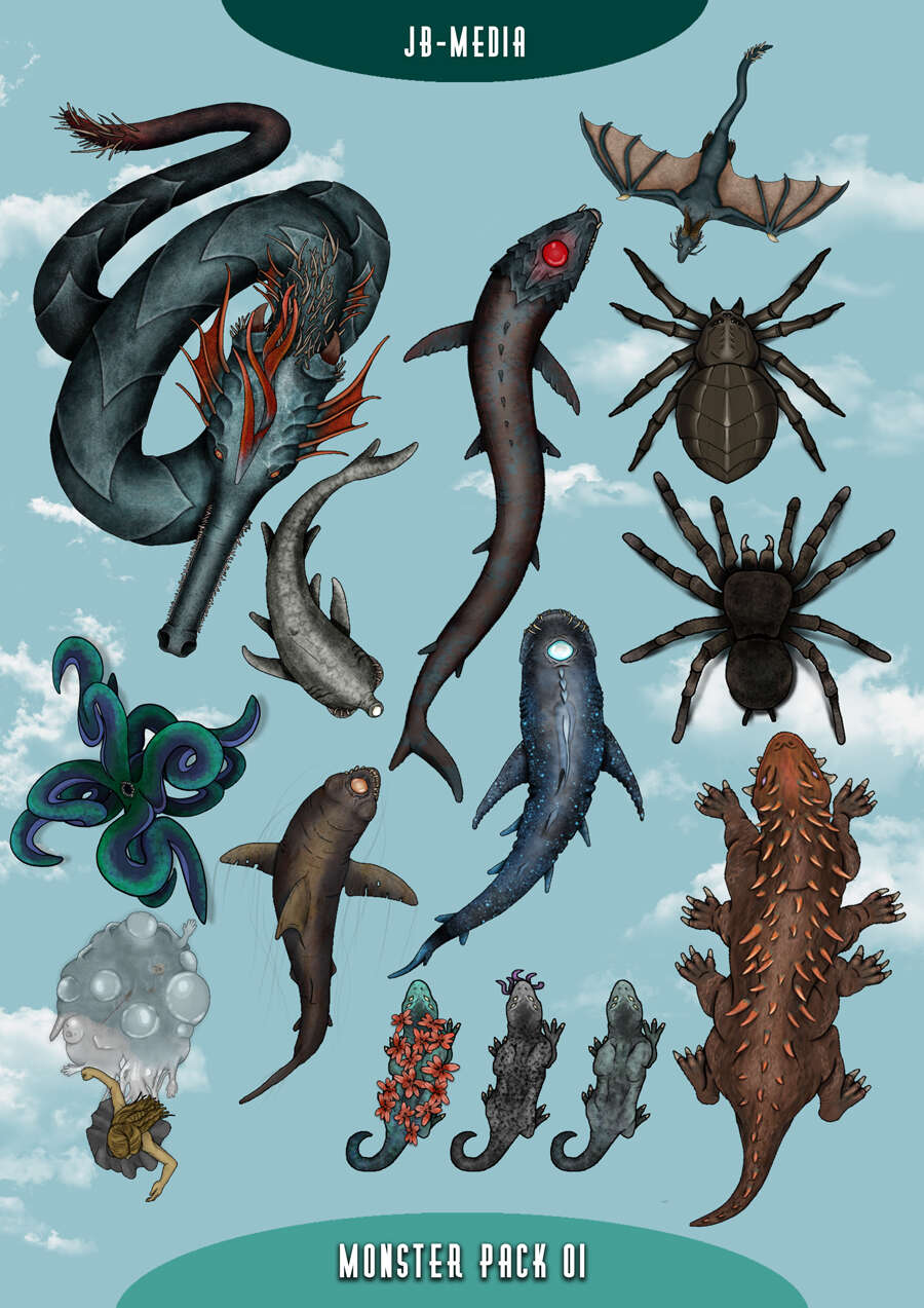 Monster Token Pack 01 - JB-Media | DriveThruRPG