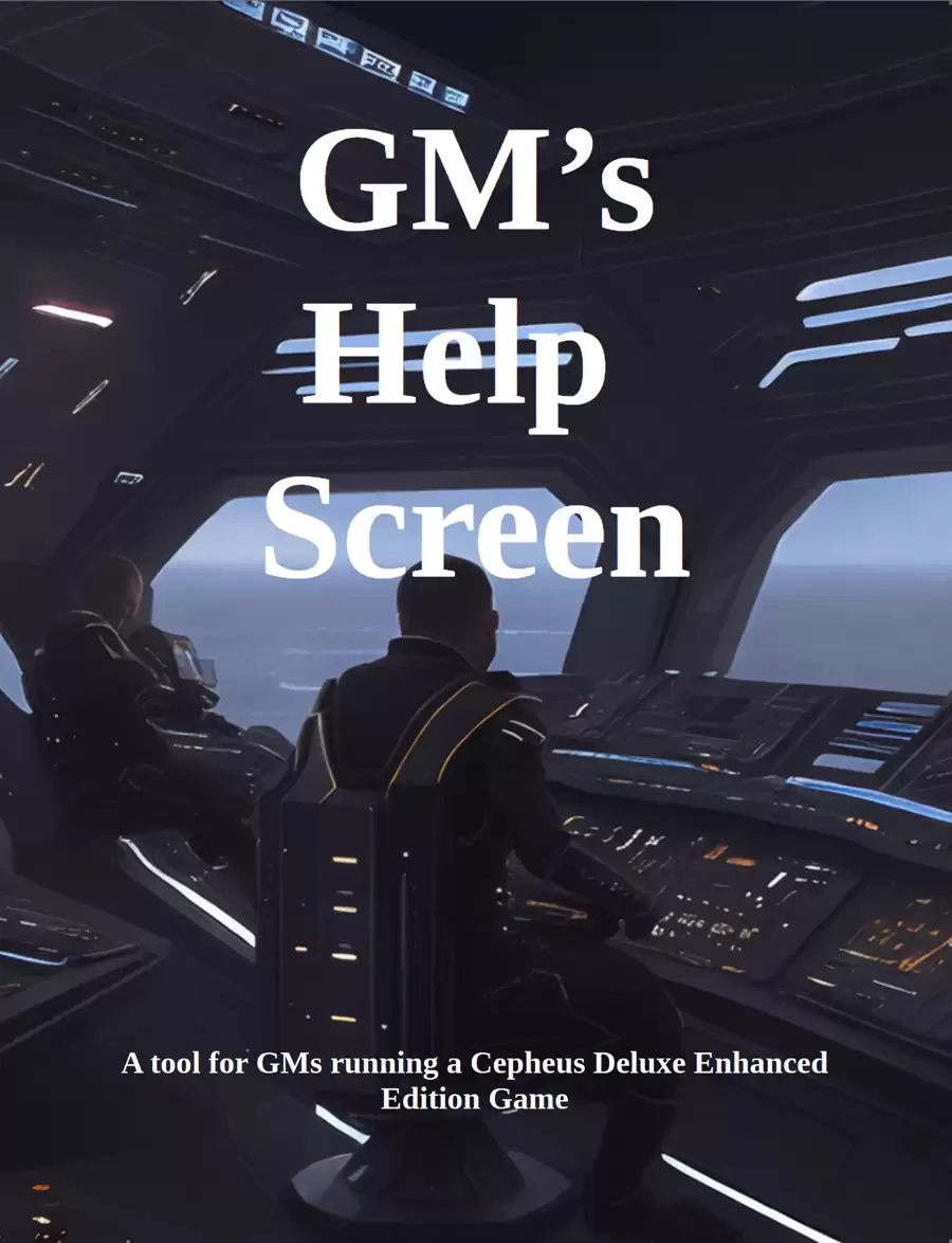 GM's Help Screen - Divergentibus Cerebri Publishing | DriveThruRPG