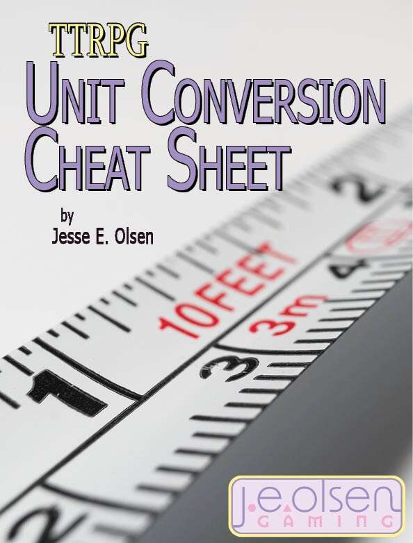 Ttrpg Unit Conversion Cheat Sheet To The Metric Measurement System