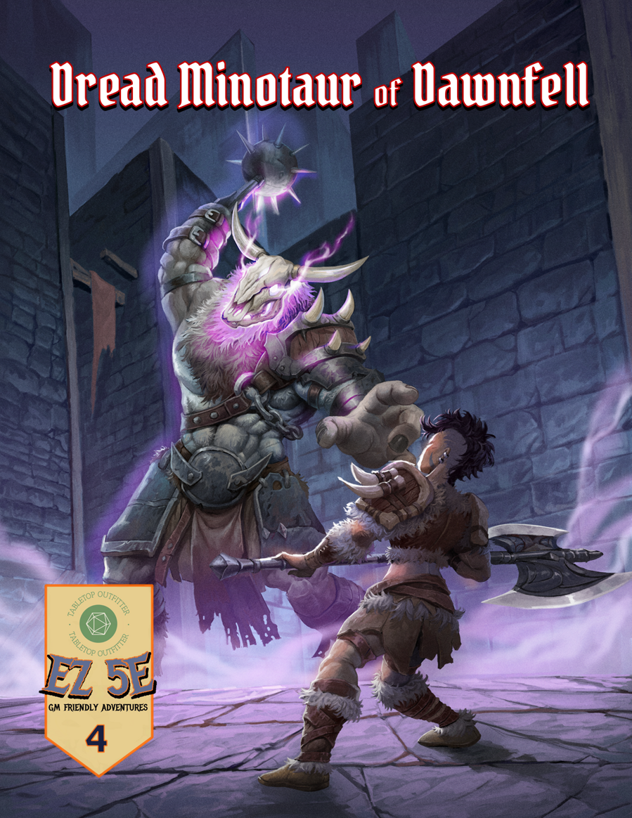 Dread Minotaur of Dawnfell 5e - Tabletop Outfitter | DriveThruRPG