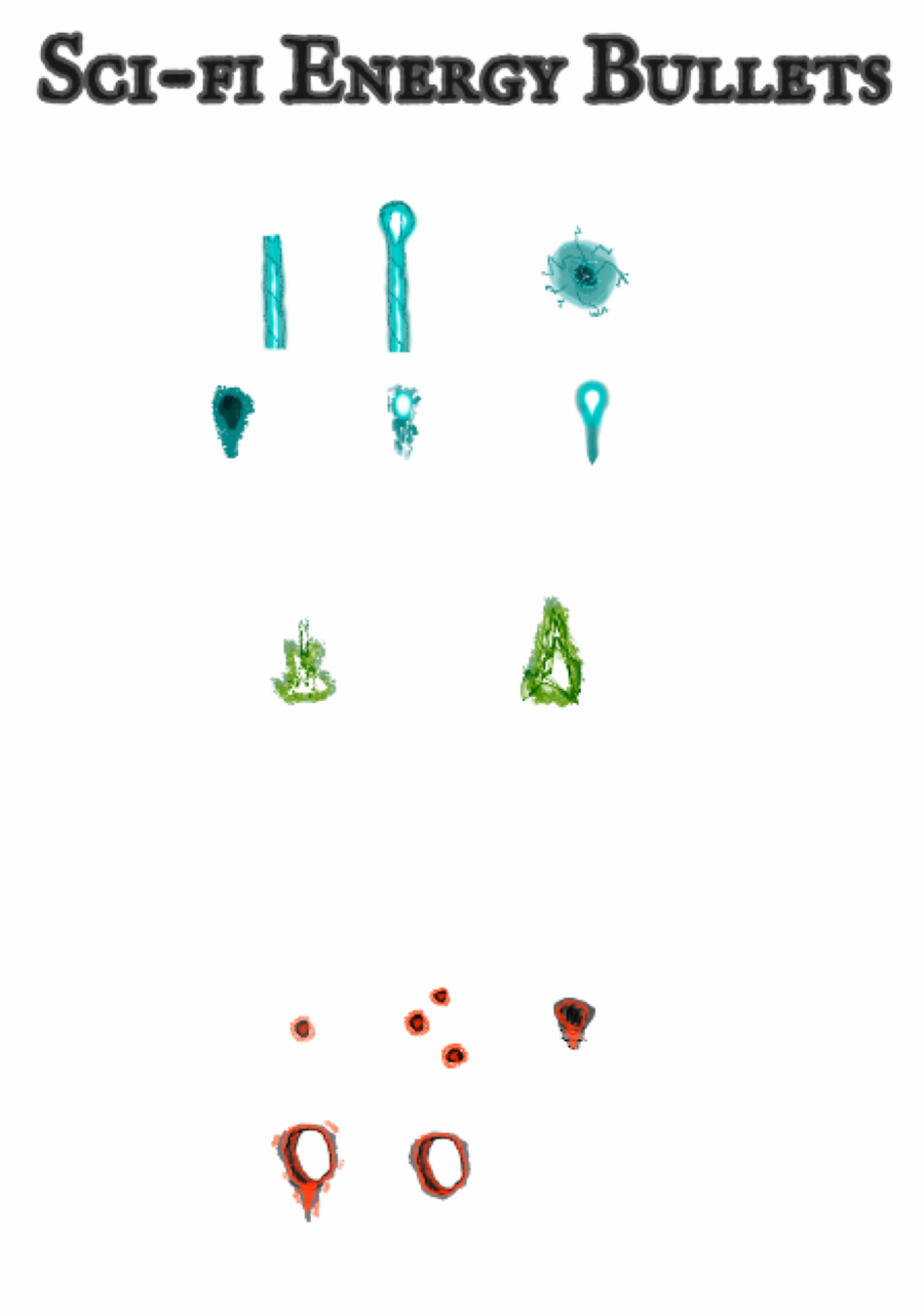 Energy Bullet Battlemap Assets 1 - Lair of the Coffee Dragon | DriveThruRPG