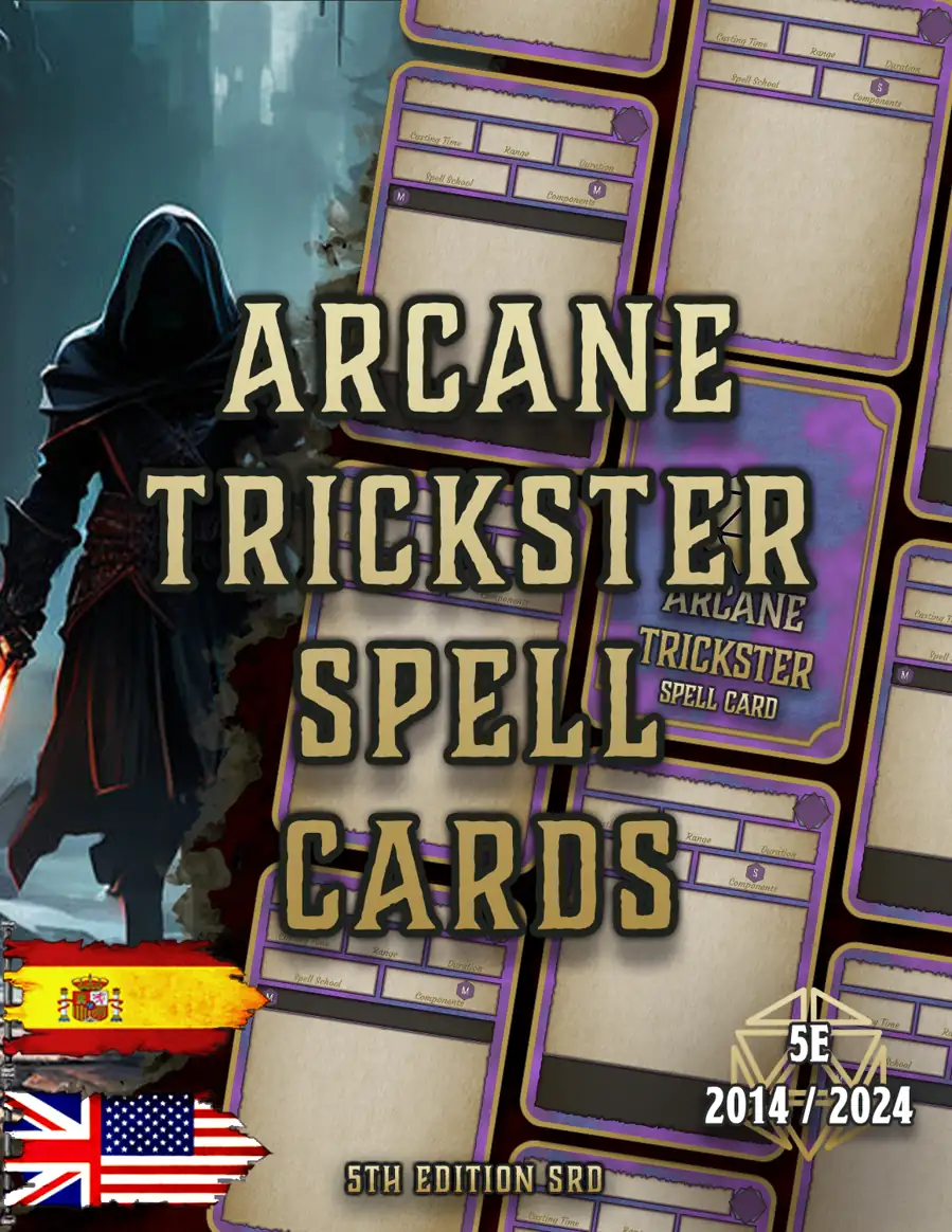 Rogue (Arcane Trickster) Spell Cards D&D 5E - Cibola Designs | DriveThruRPG