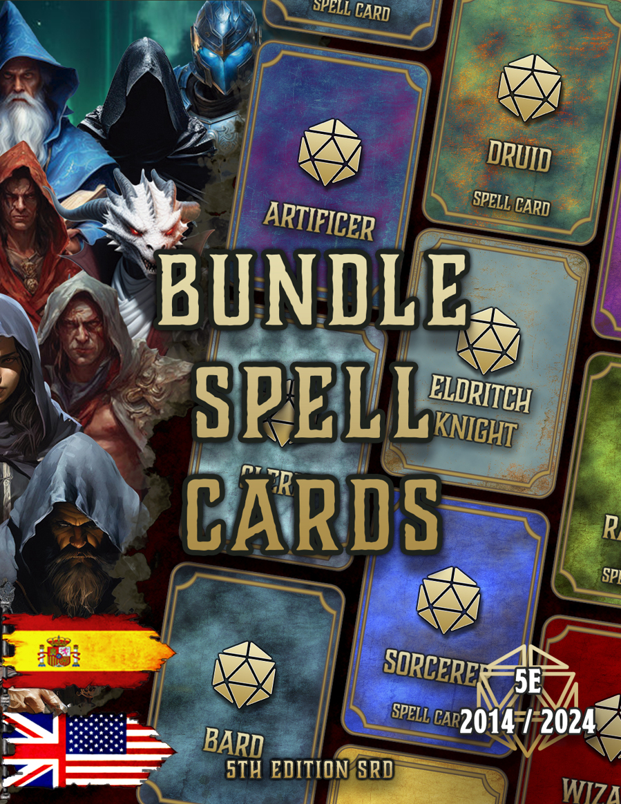 Spell Cards D&D 5E [BUNDLE] - Cibola Designs | DriveThruRPG