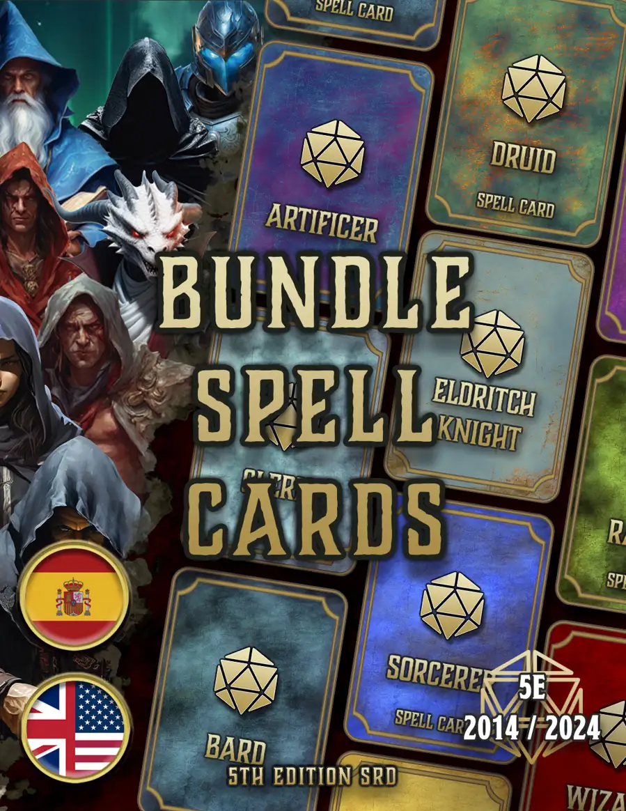 Spell Cards D&D 5E [BUNDLE] - Cibola Designs | DriveThruRPG