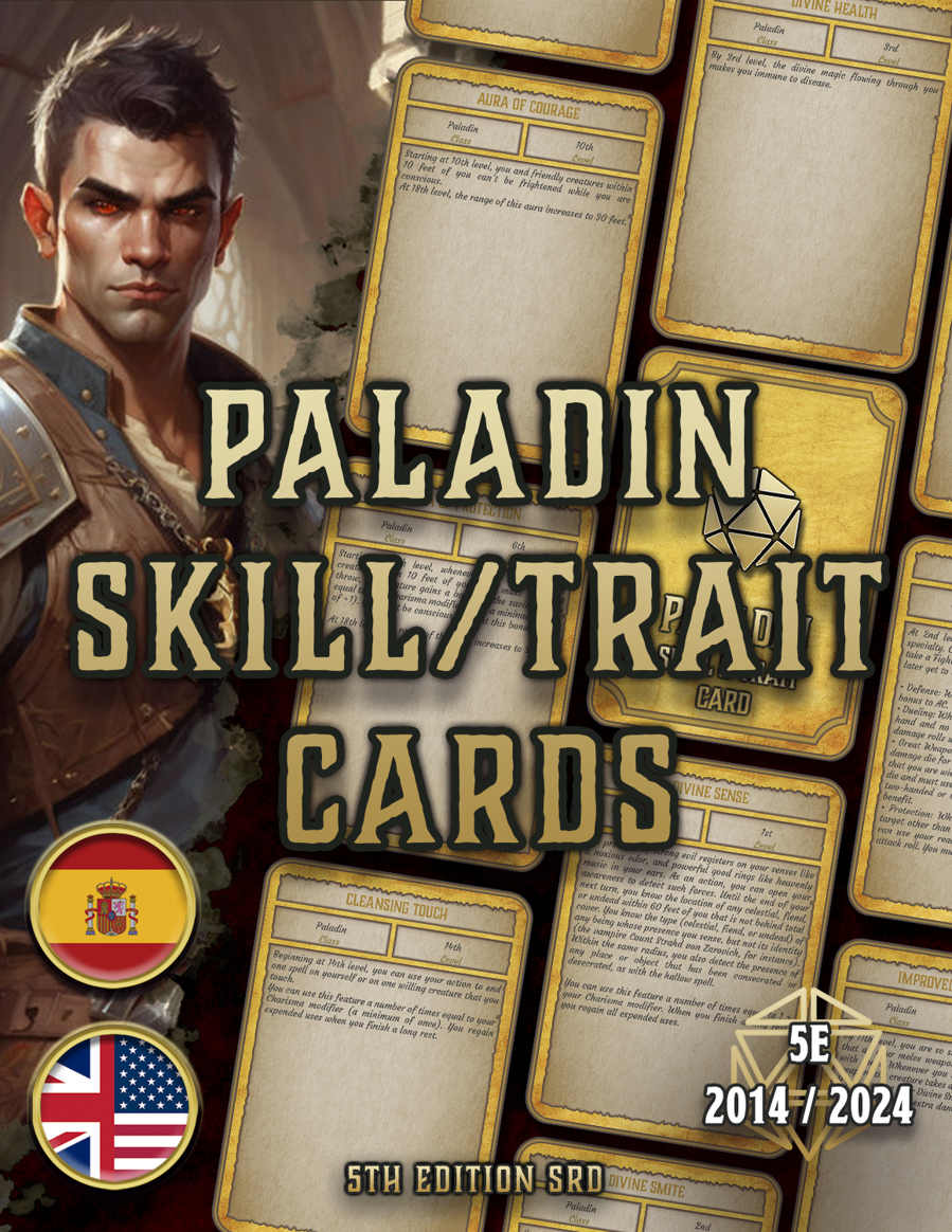 Paladin Skill & Traits Cards D&D 5E - Cibola Designs | DriveThruRPG