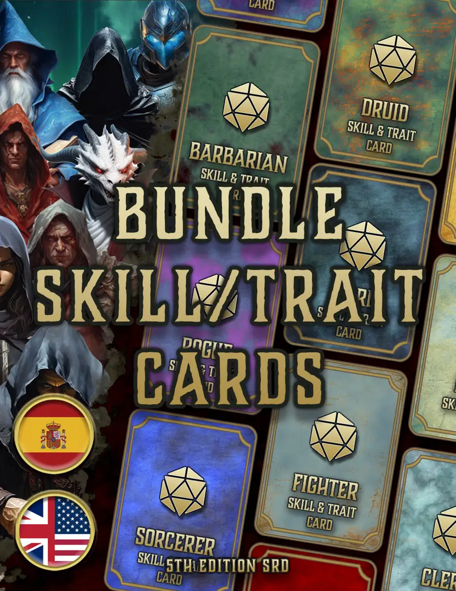 Skills & Traits Cards D&D 5E [BUNDLE] - Cibola Designs | DriveThruRPG