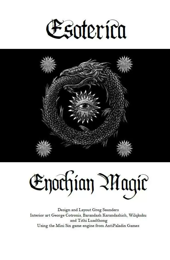 Esoterica - Enochian magic - Fire Ruby Designs | DriveThruRPG