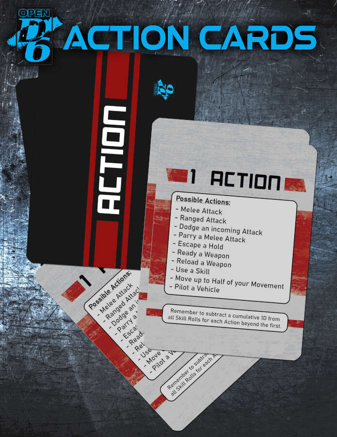 d6 Action Cards - Triumph and Blunder | DriveThruRPG