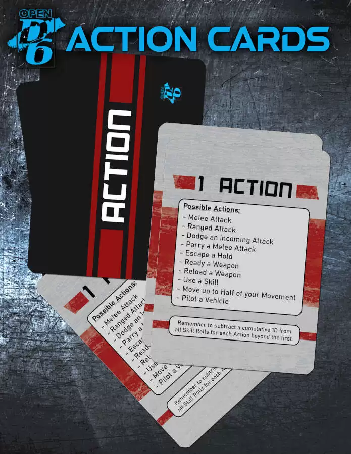 d6 Action Cards - Triumph and Blunder | DriveThruRPG