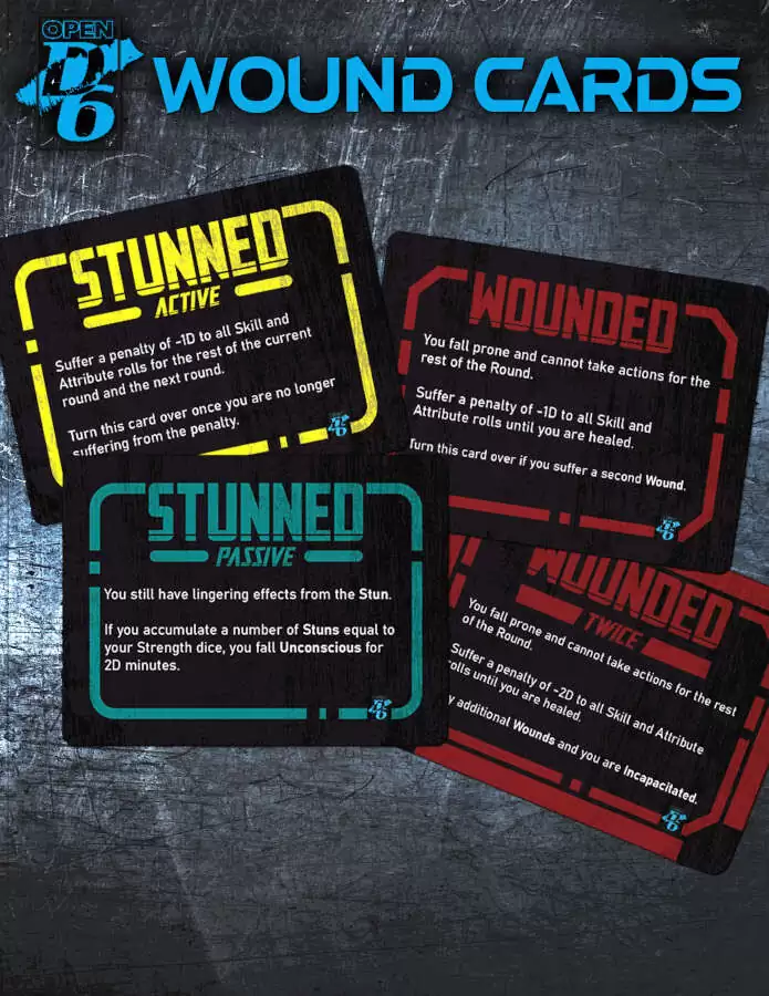 d6 Wound Cards - Triumph and Blunder | DriveThruRPG