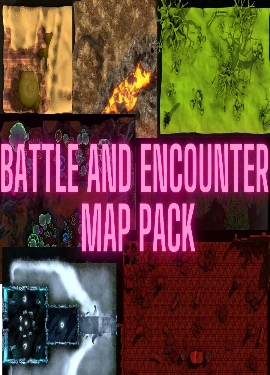 Battle and Encounter Map Pack - The ManNerd | DriveThruRPG