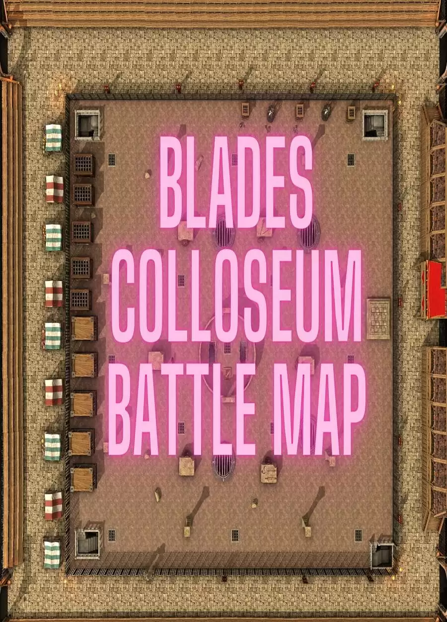 Blades Colloseum Battle Map - The ManNerd | DriveThruRPG