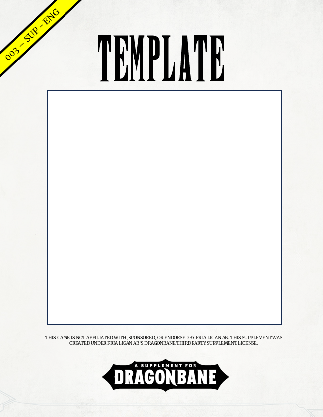 Adventure Module Word Template for Dragonbane / Drakar och Demoner ...