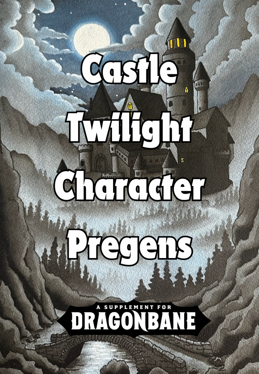 Castle Twilight Character Pregens, Pregen Supplement for Dragonbane ...