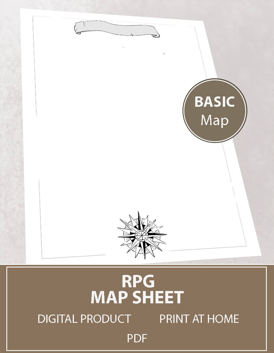 Journal Page #2 - MAP sheet - Dices N Ink | DriveThruRPG