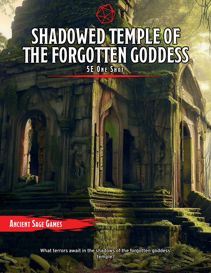 5E One Shot Adventure - Shadowed Temple of the Forgotten Goddess ...