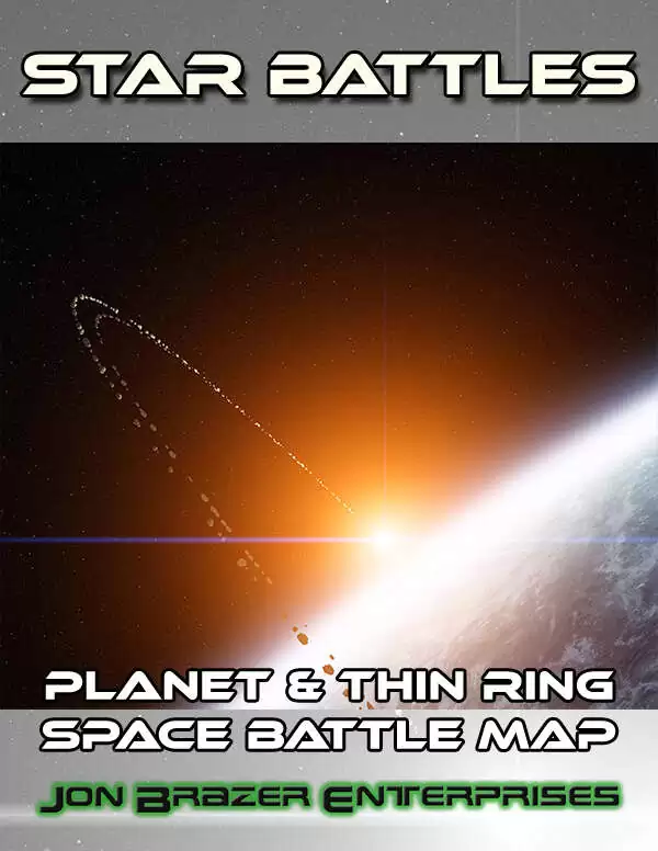 Star Battles: Planet and Thin Ring Space Battle Map (VTT) - Jon Brazer ...