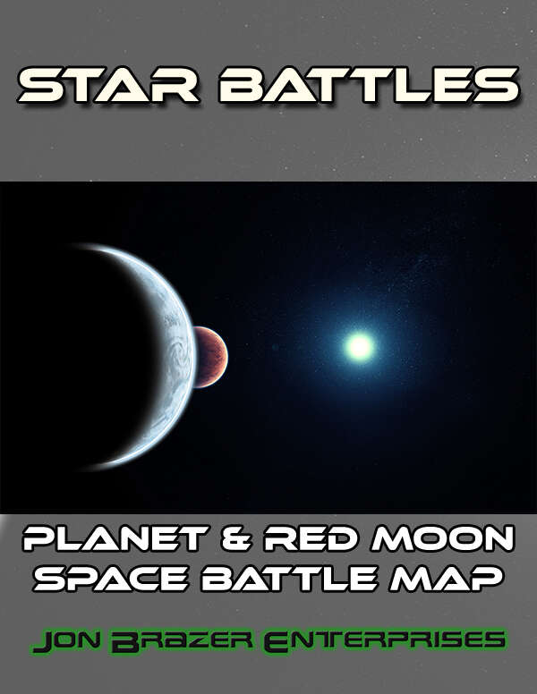 Star Battles: Planet and Red Moon Space Battle Map (VTT) - Jon Brazer ...