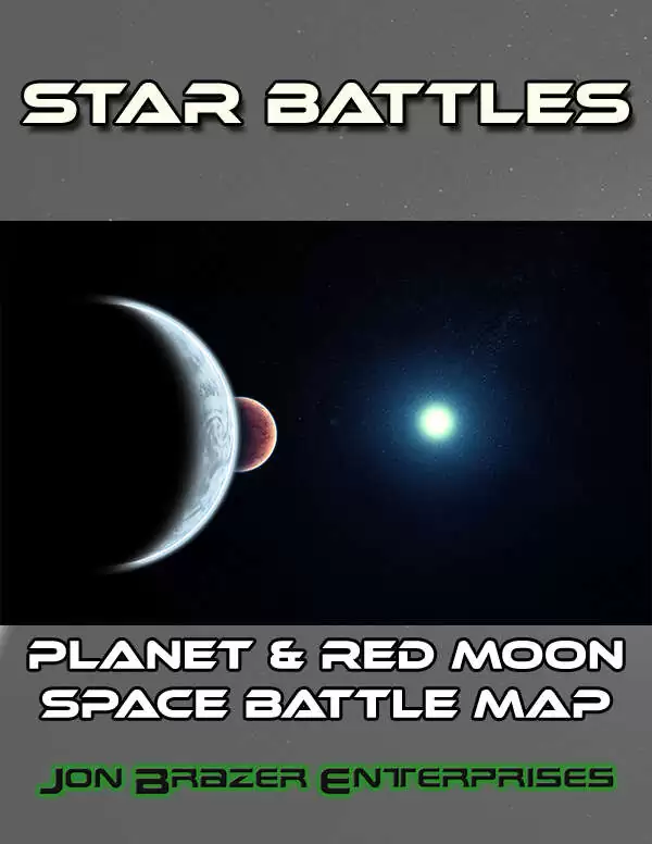 Star Battles: Planet and Red Moon Space Battle Map (VTT) - Jon Brazer ...
