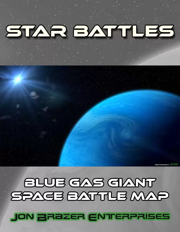 Star Battles: Blue Gas Giant Space Battle Map (VTT) - Jon Brazer ...
