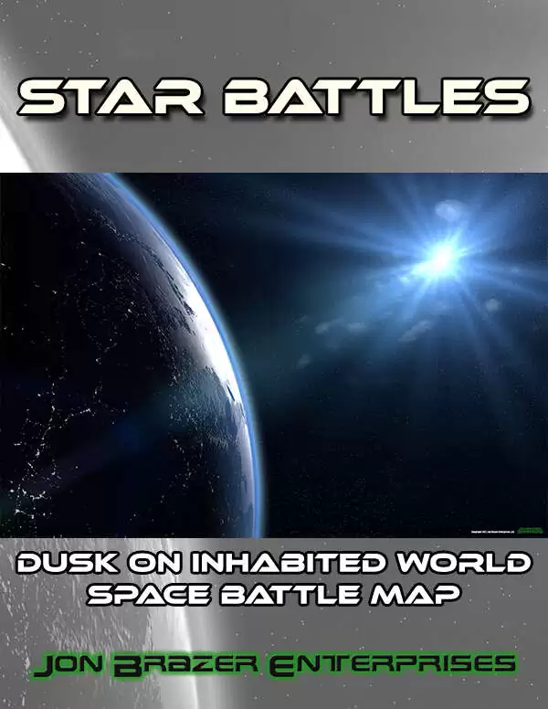 Star Battles: Dusk on Inhabited World Space Battle Map (VTT) - Jon ...