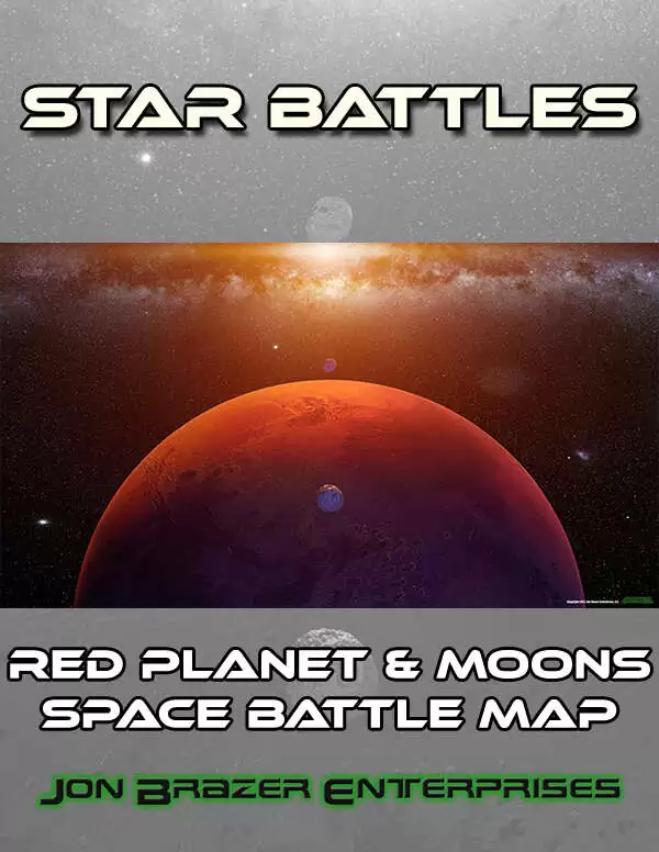 Star Battles: Red Planet and Moons Space Battle Map (VTT) - Jon Brazer ...