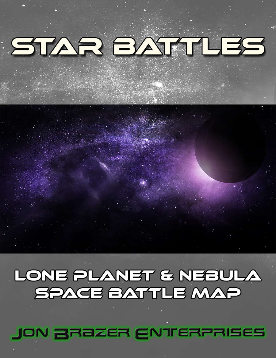 Star Battles: Lone Planet & Nebula Space Battle Map (VTT) - Jon Brazer ...