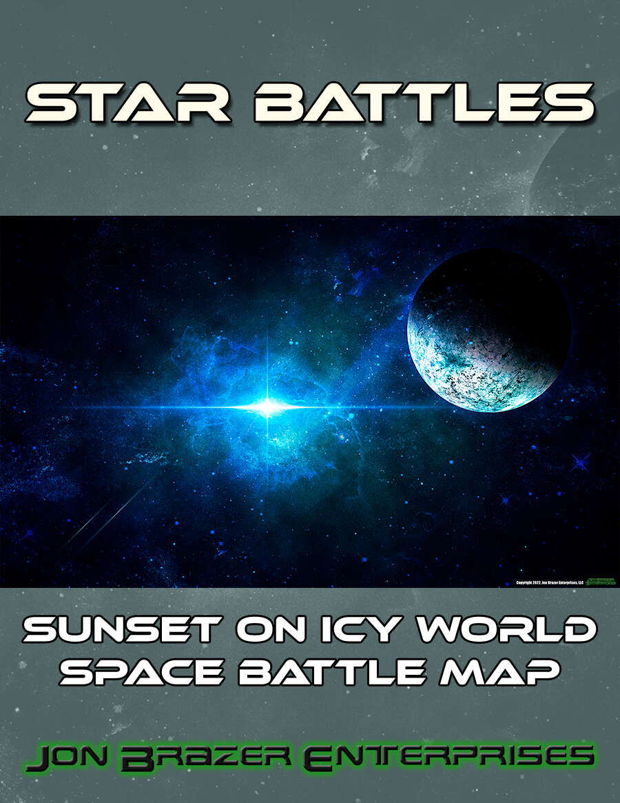 Star Battles: Sunset on Icy World Space Battle Map (VTT) - Jon Brazer ...
