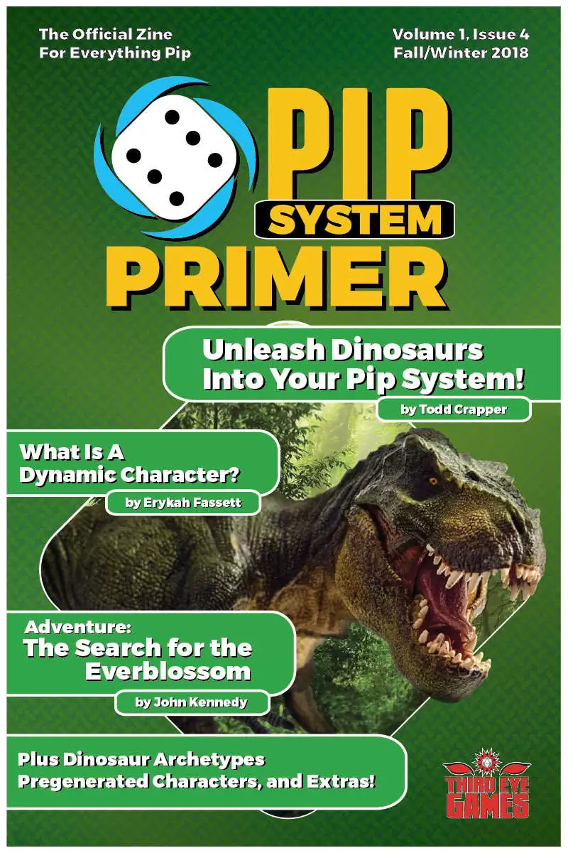 Pip System Primer #4 - Dinosaurs - Third Eye Games | Pip System Games ...