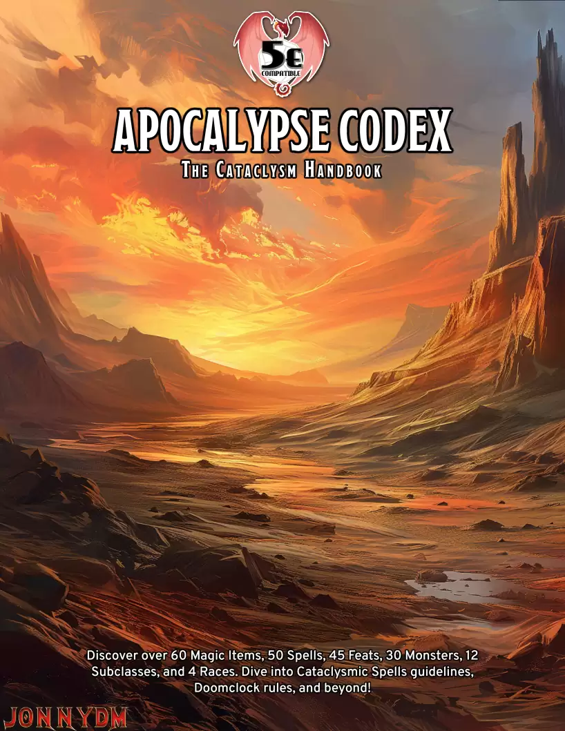Apocalypse Codex: The Cataclysm Handbook - JonnyDM | DriveThruRPG