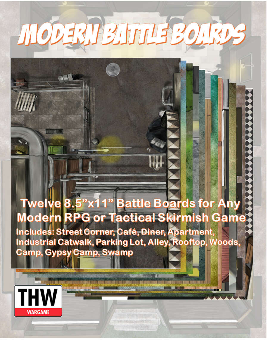THW Modern Battle Boards & Maps - Two Hour Wargames | DriveThruRPG