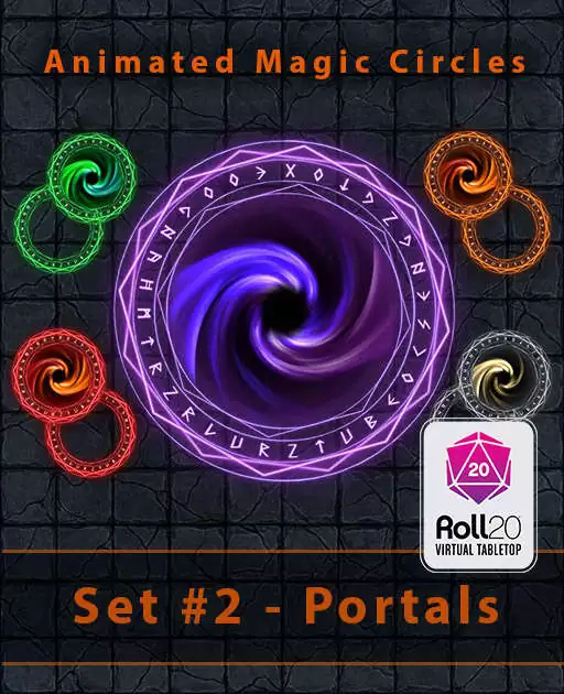 Animated Magic Summoning Circle Set #2 - Portals (Roll20 ...