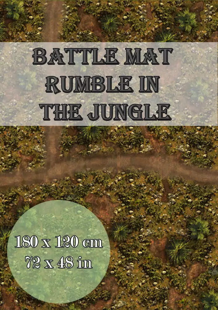 Battle Mat Rumble in the Jungle - TankettePublishing | DriveThruRPG