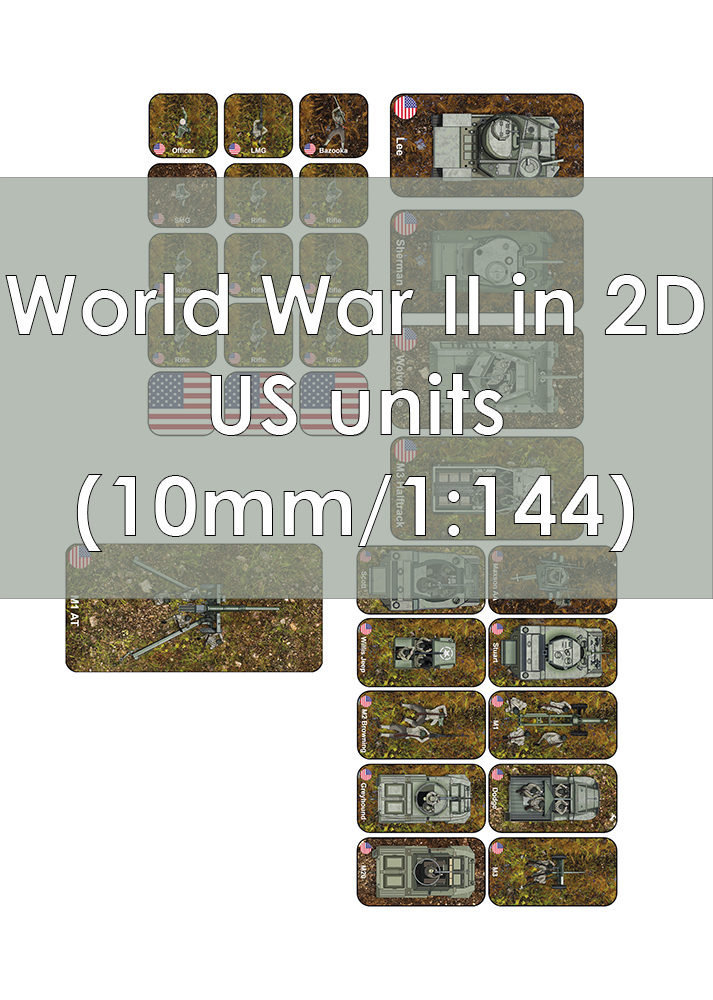 World War 2 in 2D US Units 1:144 (10 mm) - TankettePublishing ...