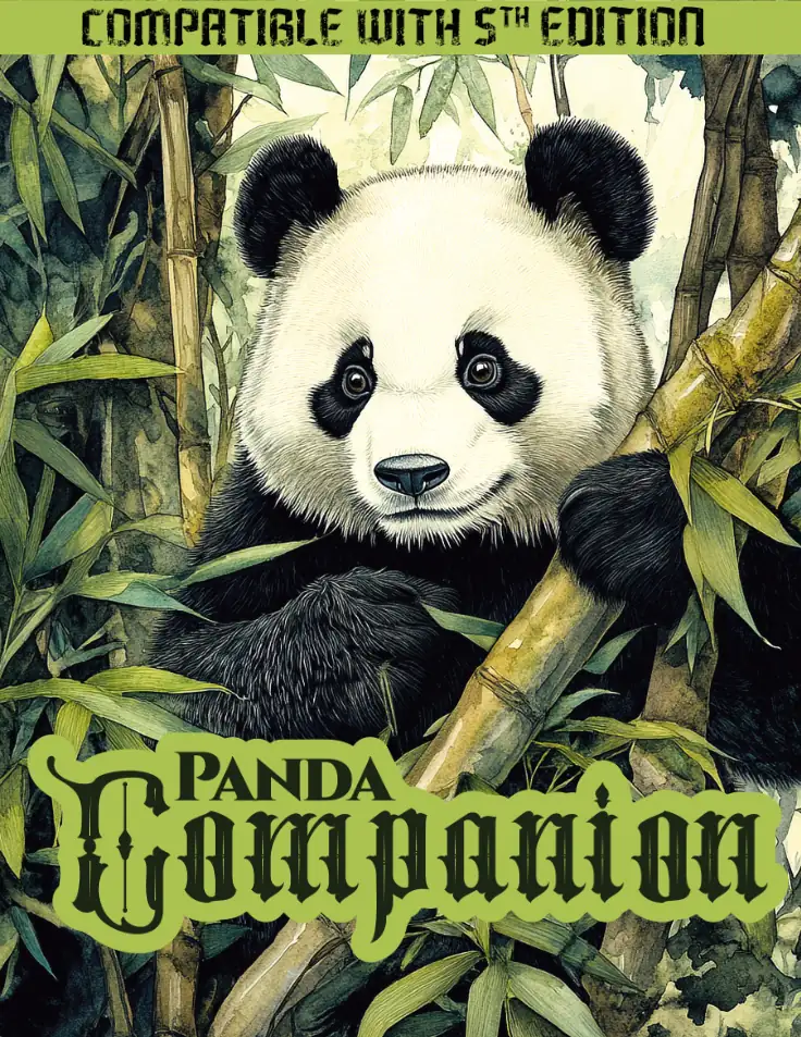 Panda - A Unique Companion for 5e - A4 Play | Companion | DriveThruRPG