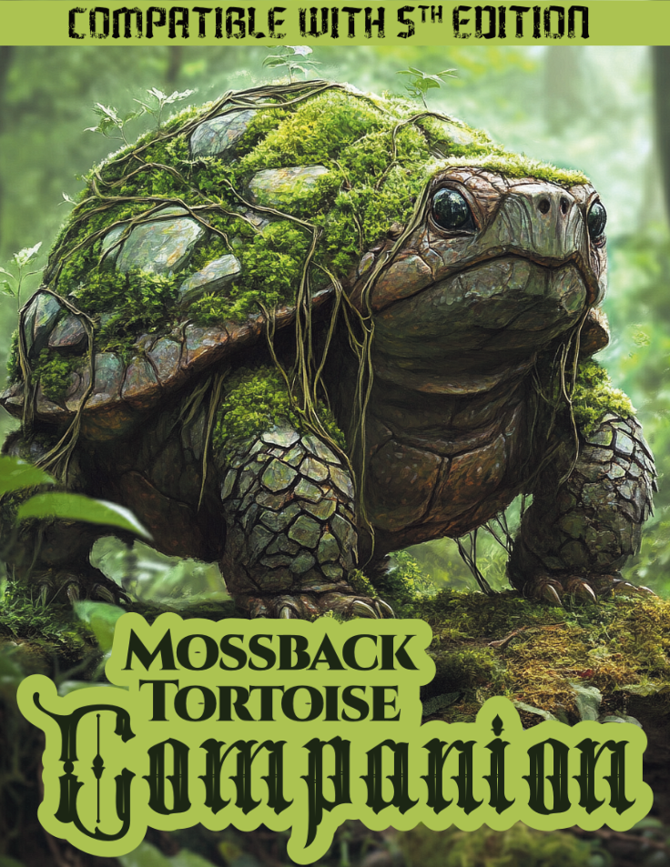 Mossback Tortoise - A Unique Companion for 5e - A4 Play | Companion ...