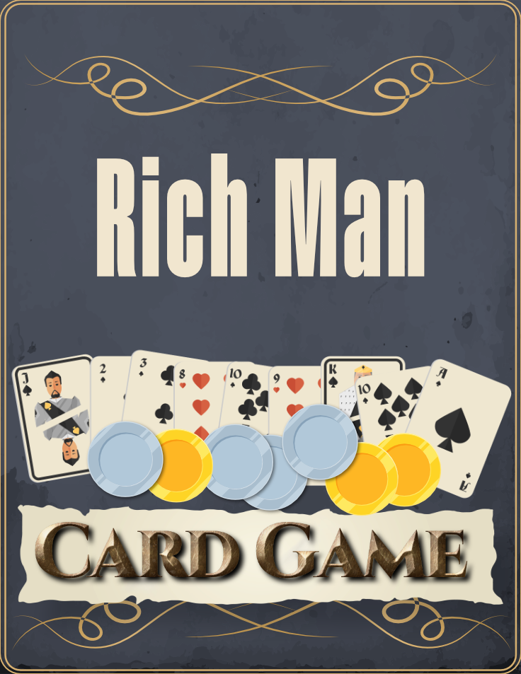 Rich Man Card Game - A4 Play | Card Games | DriveThruRPG