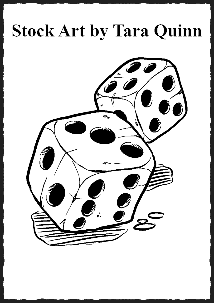 2d6 Dice - RPG Stock Art by Tara Quinn - BirdEnuf Books & Games ...