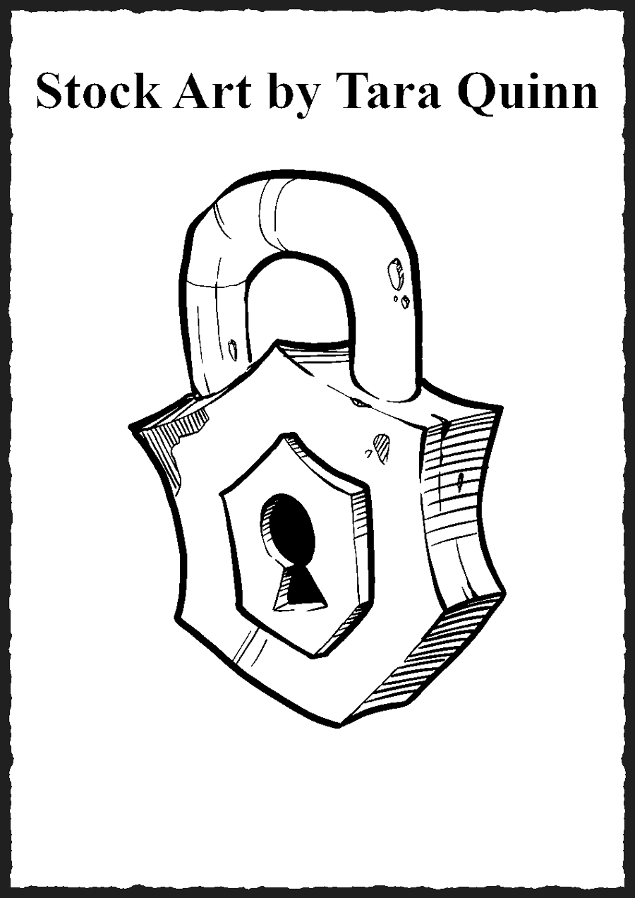 Lock - RPG Stock Art by Tara Quinn - BirdEnuf Books & Games | DriveThruRPG