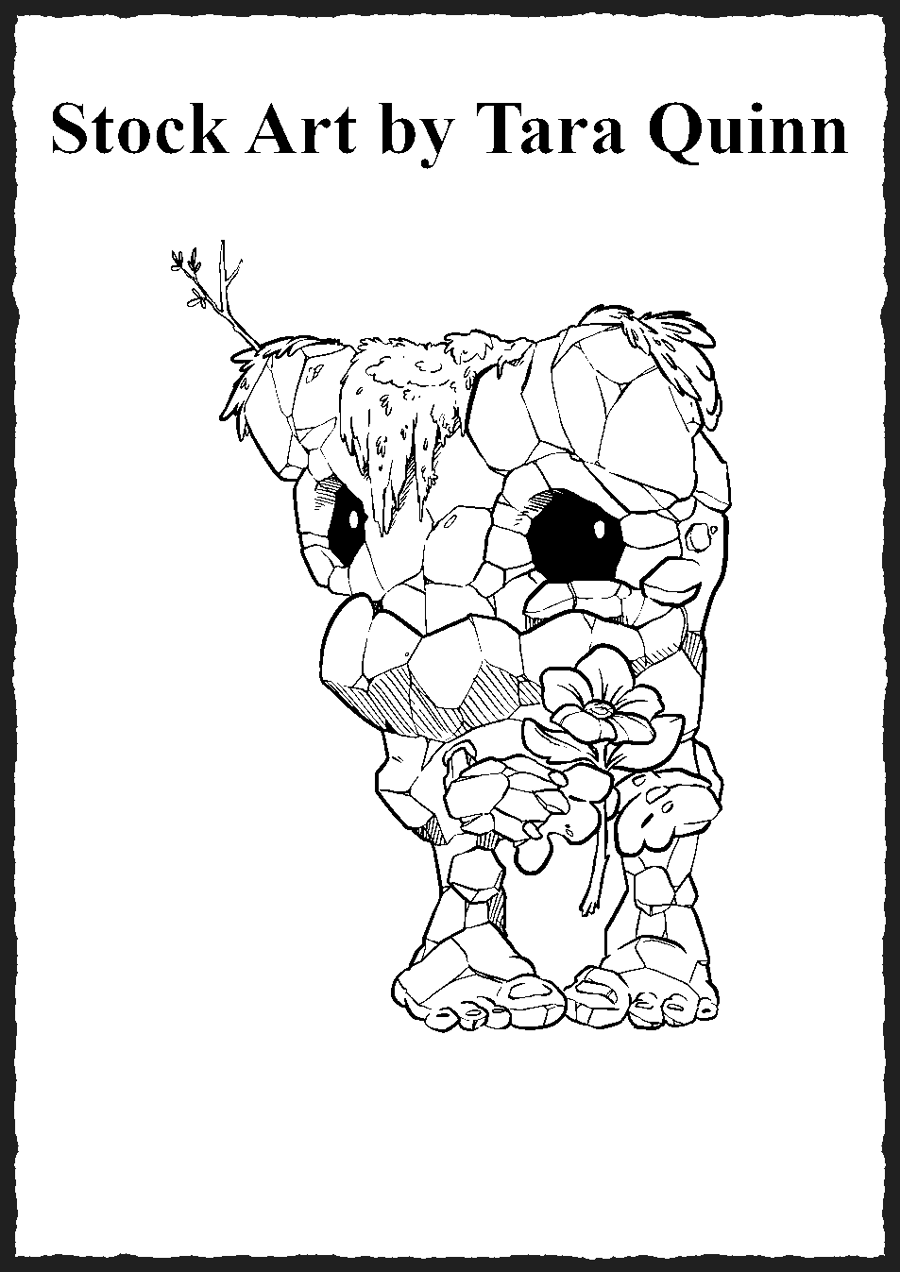 Earth Elemental - RPG Stock Art by Tara Quinn - BirdEnuf Books & Games ...