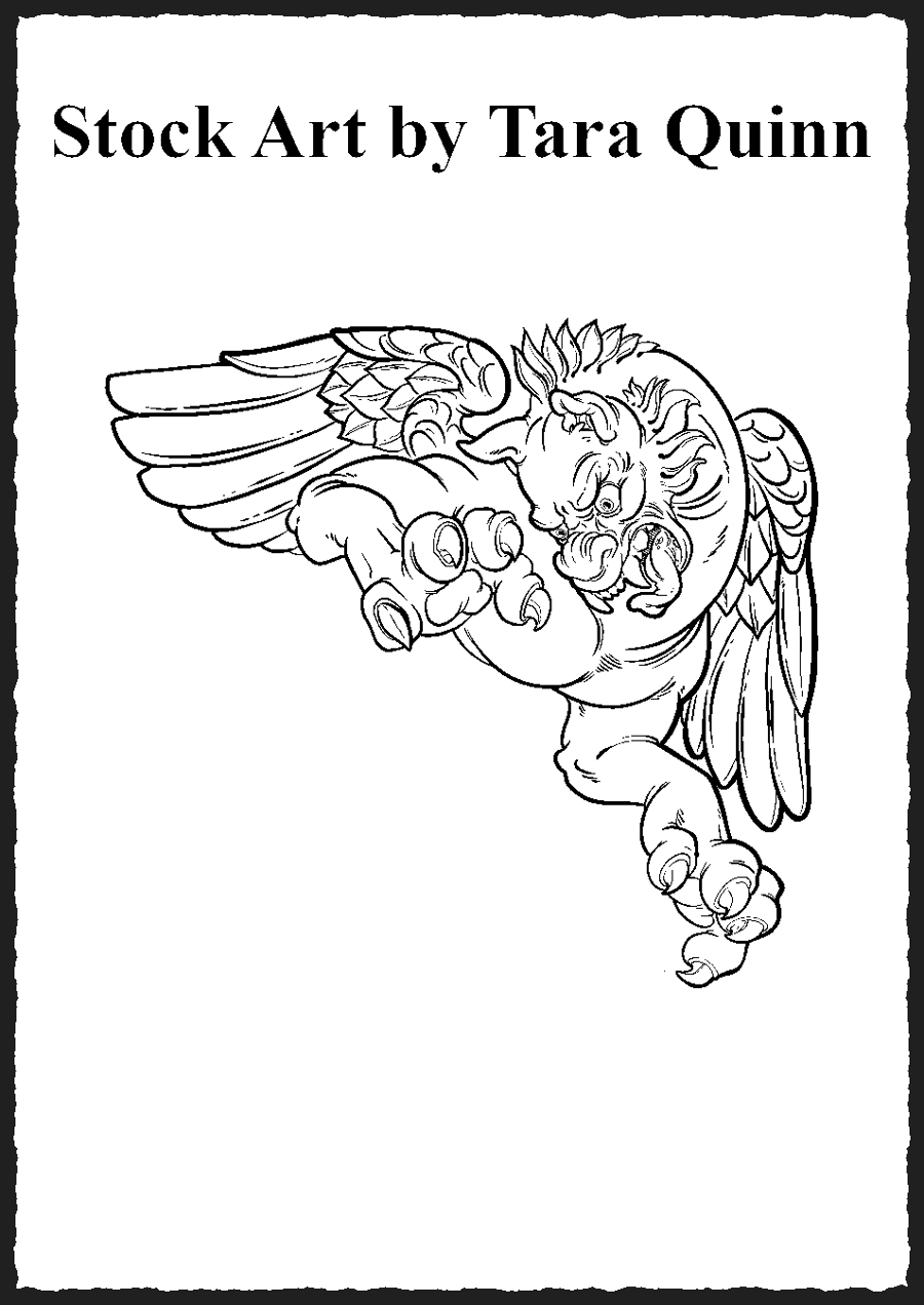 Gargoyle - RPG Stock Art by Tara Quinn - BirdEnuf Books & Games ...