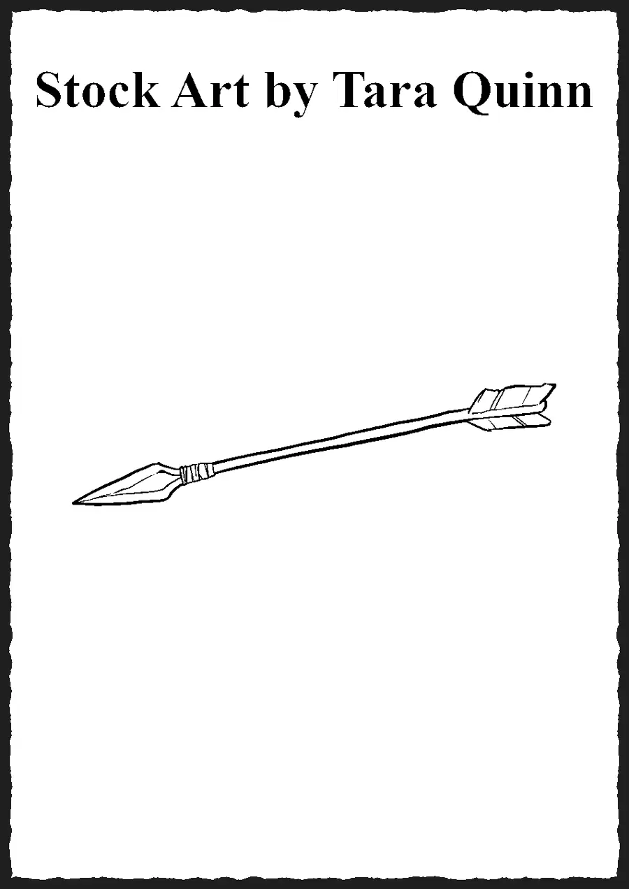 Arrow - RPG Stock Art by Tara Quinn - BirdEnuf Books & Games | DriveThruRPG