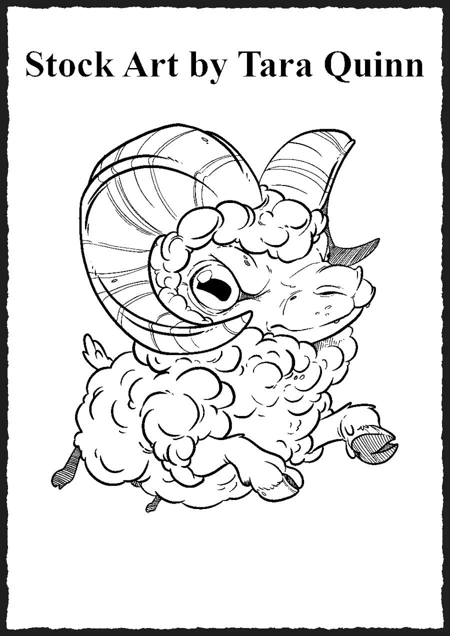Ram - RPG Stock Art by Tara Quinn - BirdEnuf Books & Games | DriveThruRPG
