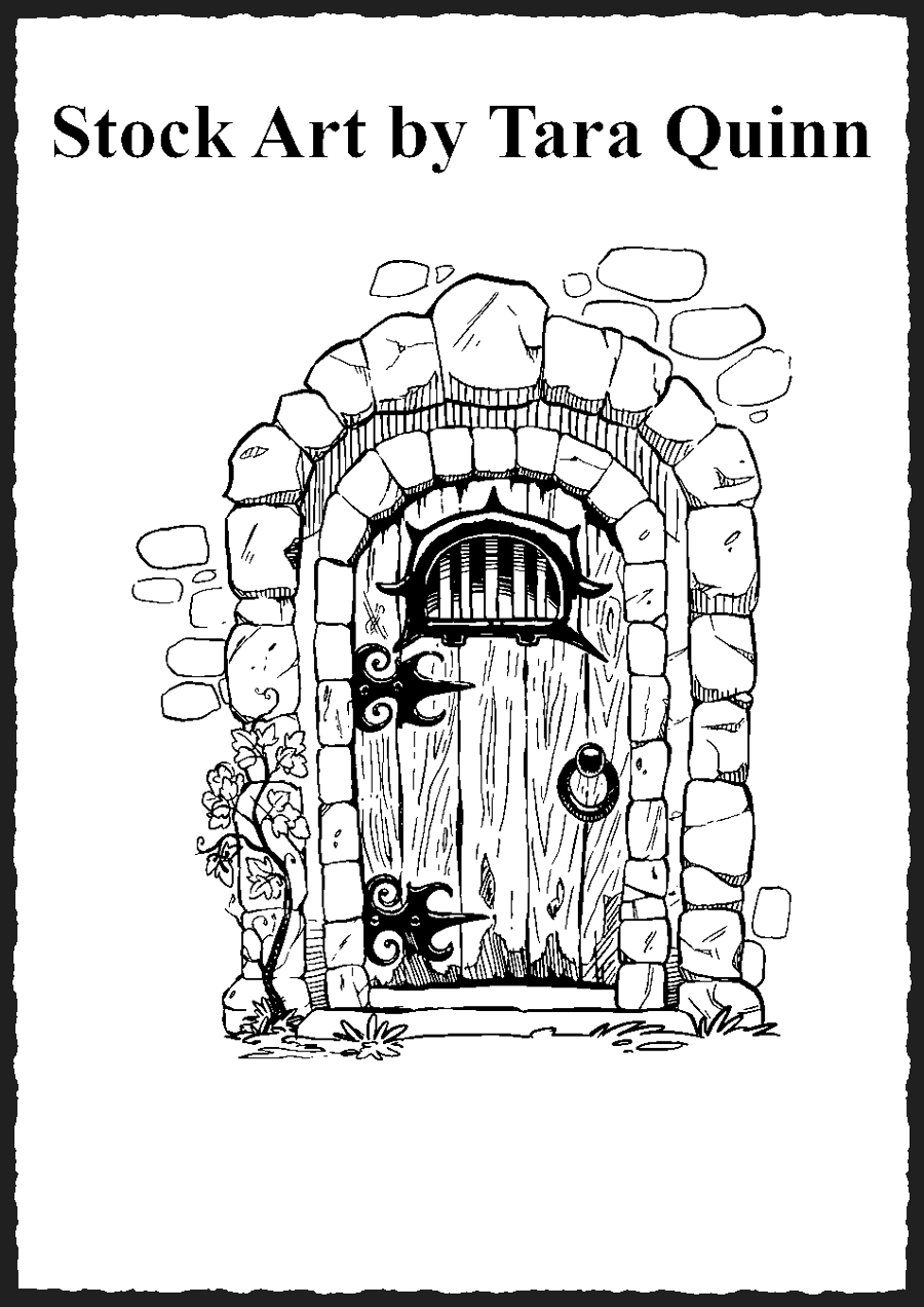 Door - RPG Stock Art by Tara Quinn - BirdEnuf Books & Games | DriveThruRPG