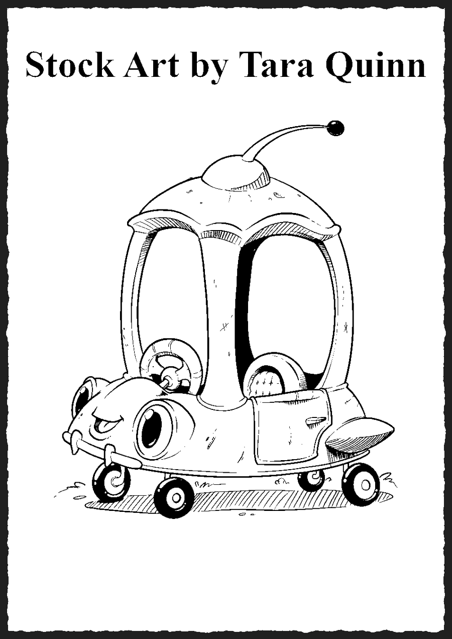 Lil Tentacles Playwheels Sci Fi Stock Art By Tara Quinn Birdenuf 8095
