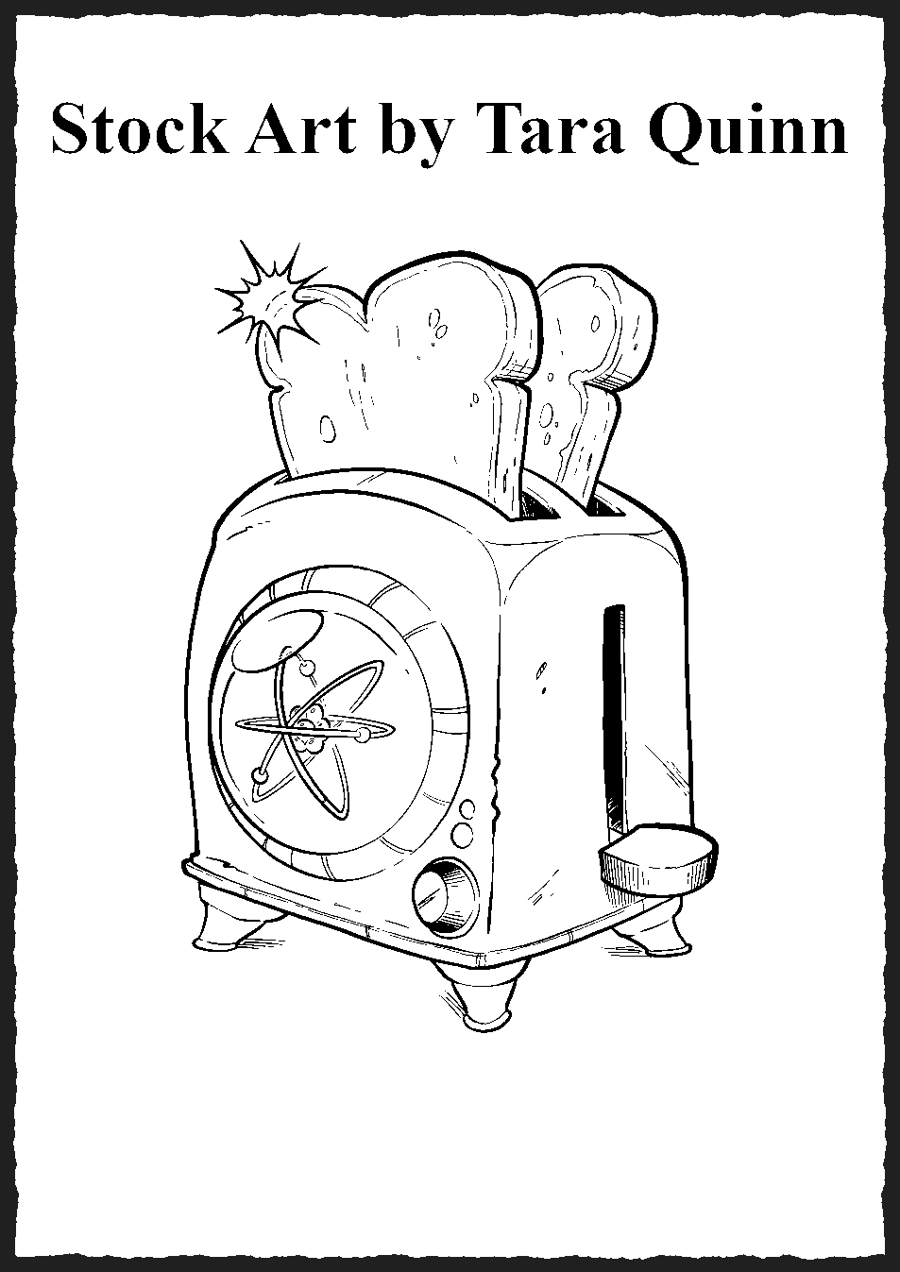 Atomic Toaster - Sci-Fi Stock Art by Tara Quinn - BirdEnuf Books ...