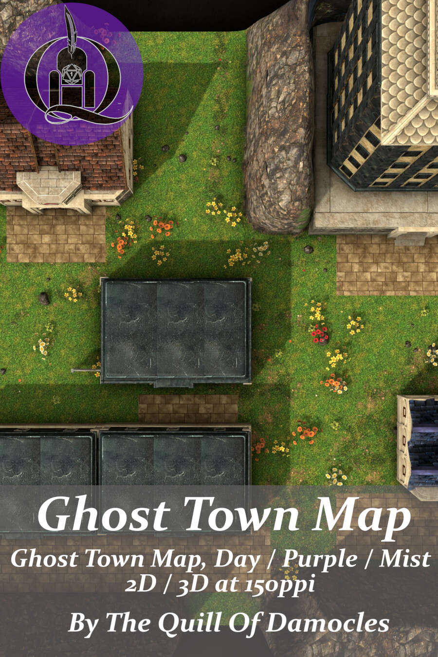 Ghost Town Map - Quill Of Damocles | DriveThruRPG