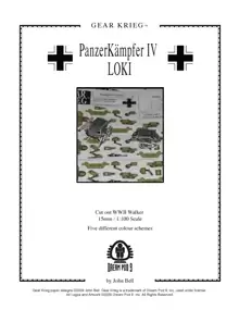Gear Krieg Card Model: PzK IV Loki - Runestone Entertainment | Gear ...