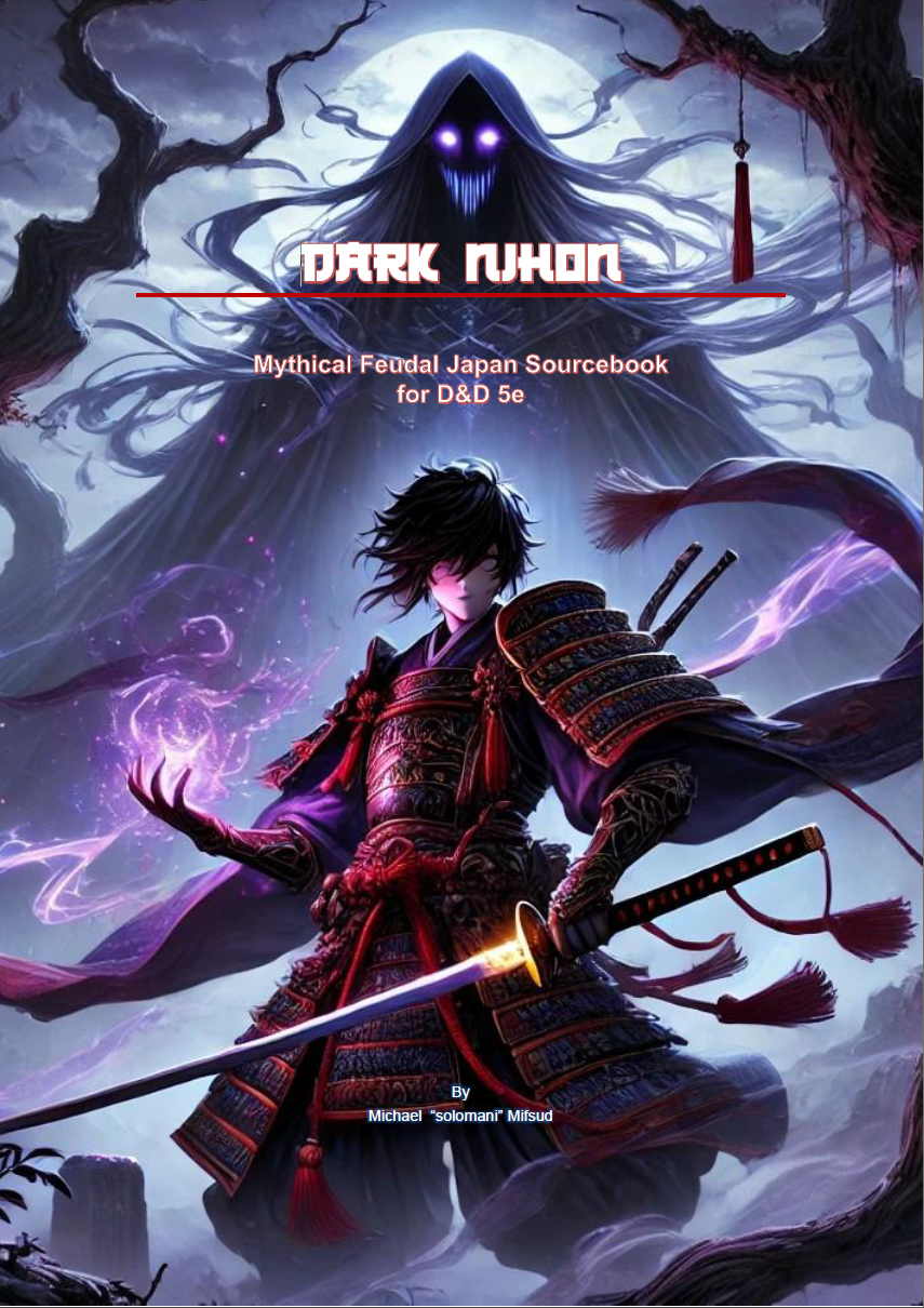 DARK NIHON: Mythical Feudal Japan Sourcebook - solomani | DriveThruRPG