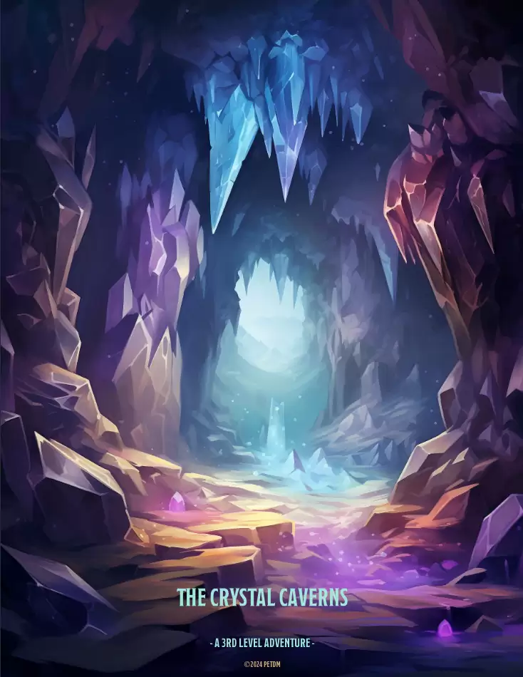 The Crystal Caverns - PetDM | DriveThruRPG